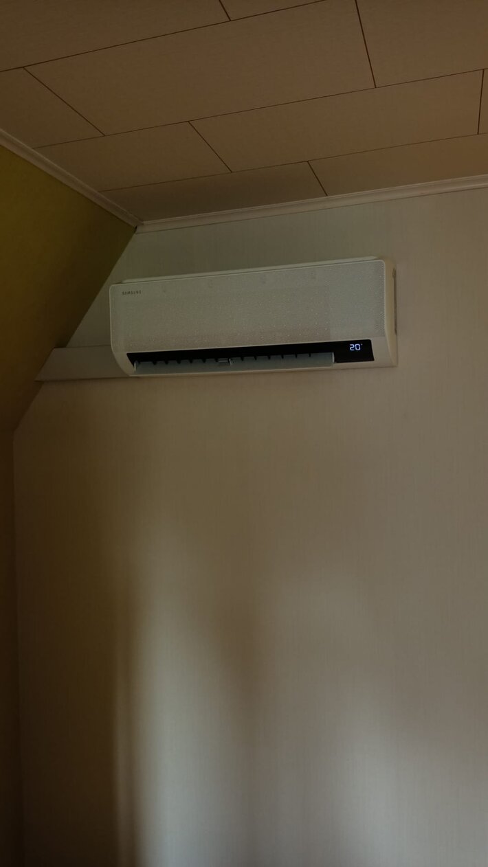 Realisatie Samsung single split warmtepomp te Nieuwerkerken