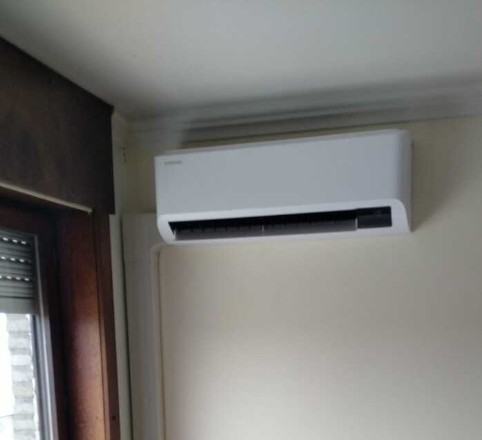 Realisatie Samsung single split airco/warmtepomp CEBU Erpe-Mere